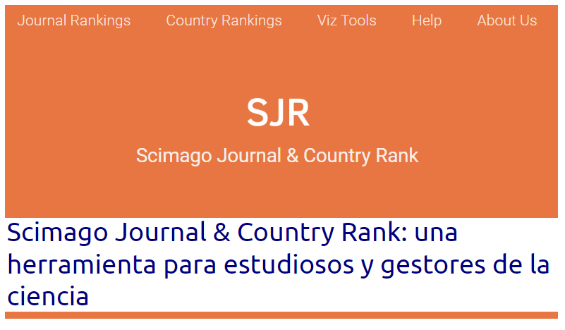 scimago rank – Encuentro Científico Internacional